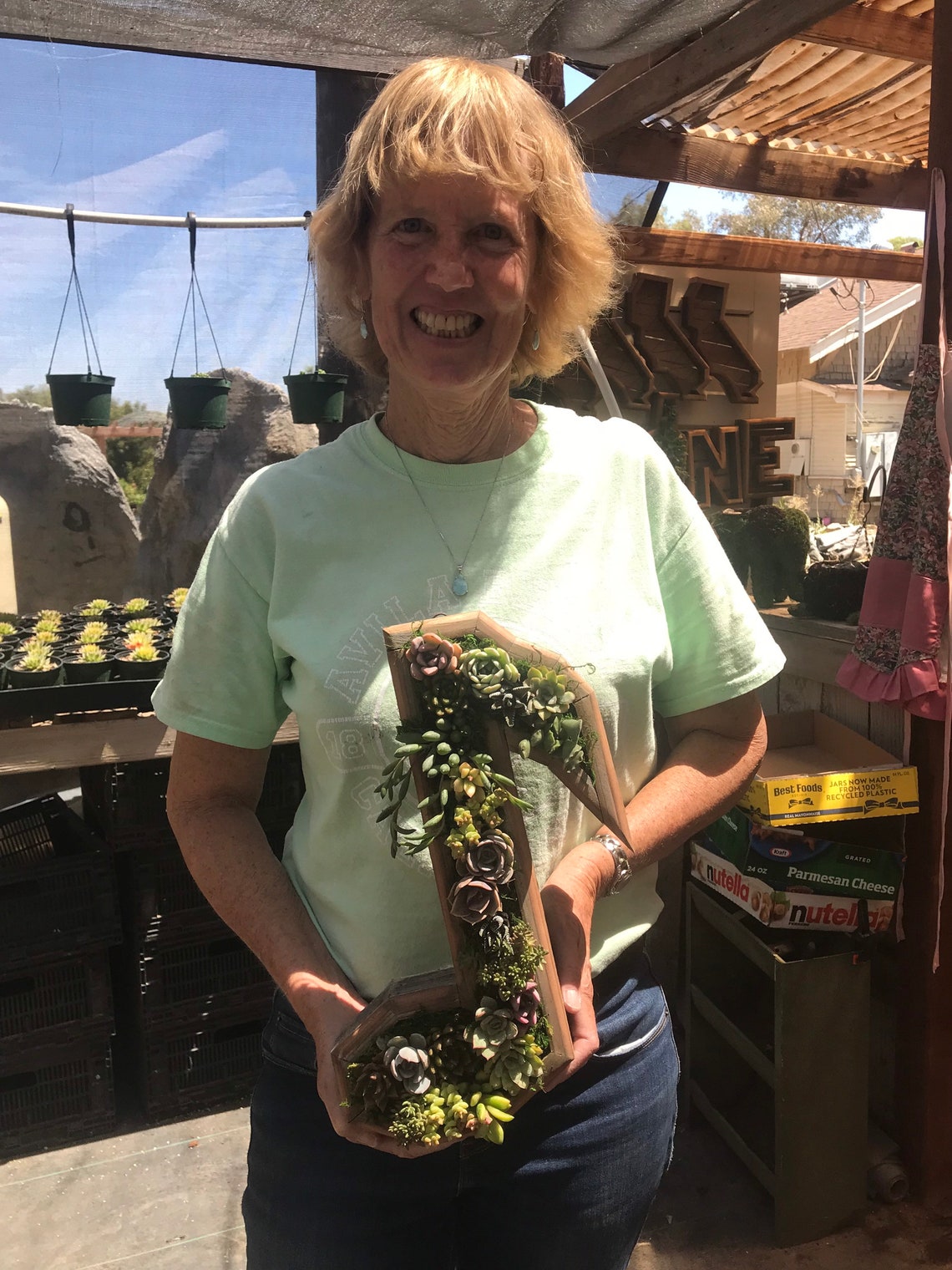 Music Note Succulent Vertical Garden / Living Hanging Wall | Etsy