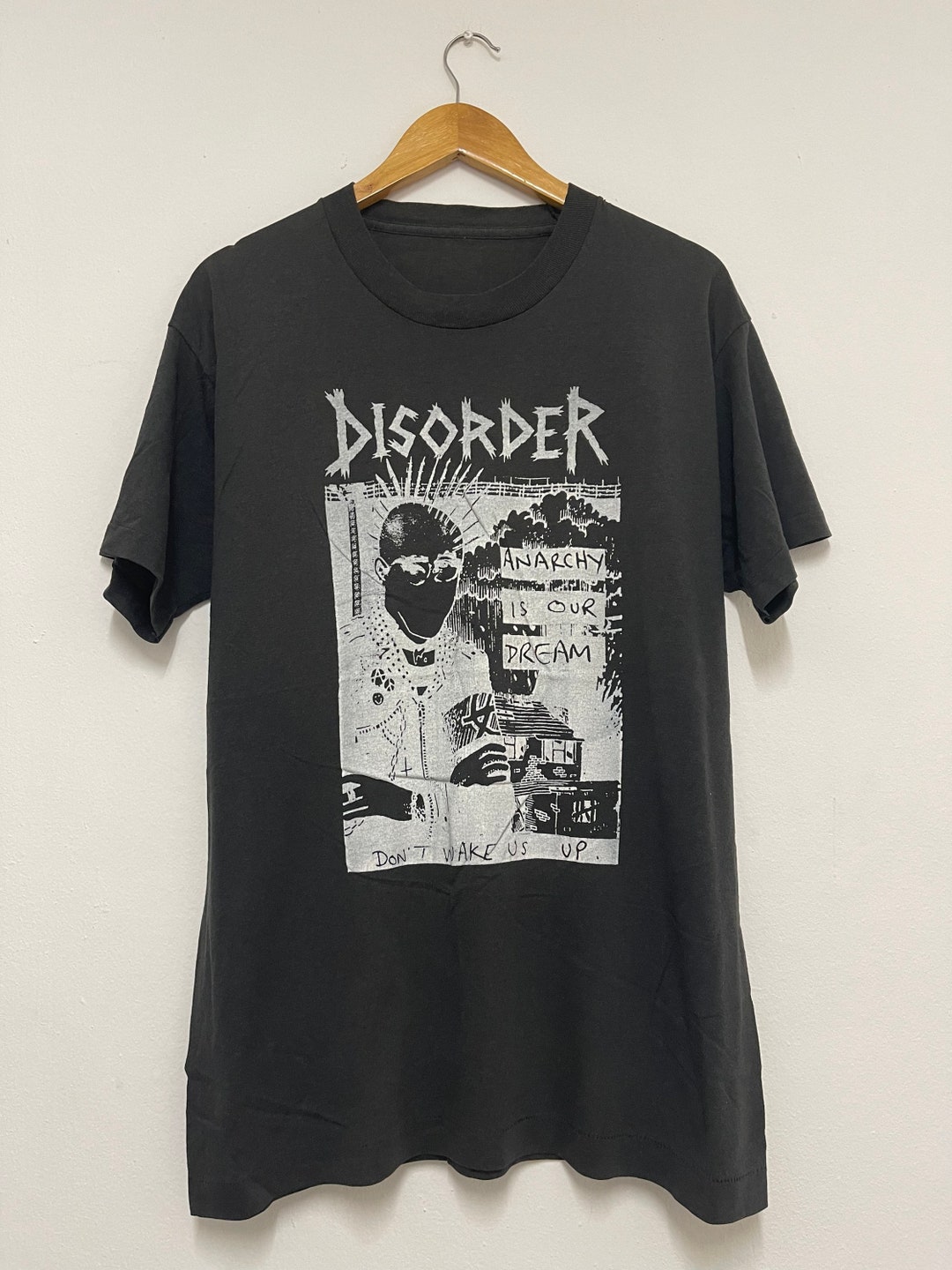 Vintage 80s Disorder Band “ I Didn’t Go to Work Today 1986 Punk T-shirt ...