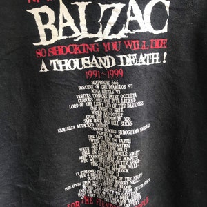 Vintage Balzac Band : Fiendish Club 2000 Concert Hoodie | Etsy