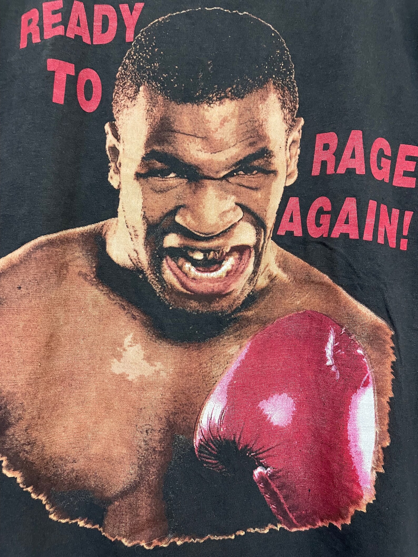 Vintage 90s Mike Tyson “ready to Rage Again” T-shirt / Rare / Rap Tee ...