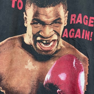 Vintage 90s Mike Tyson “ready to Rage Again” T-shirt / Rare / Rap Tee ...