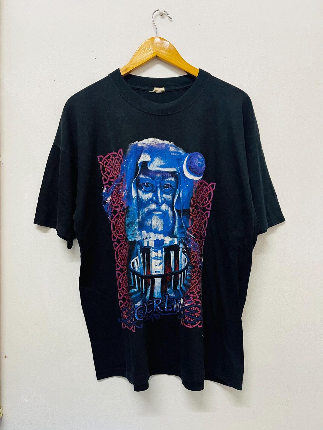 Vintage 90s Merlin Magic Magician Clothing : Hewlin UK T-shirt / Modern ...