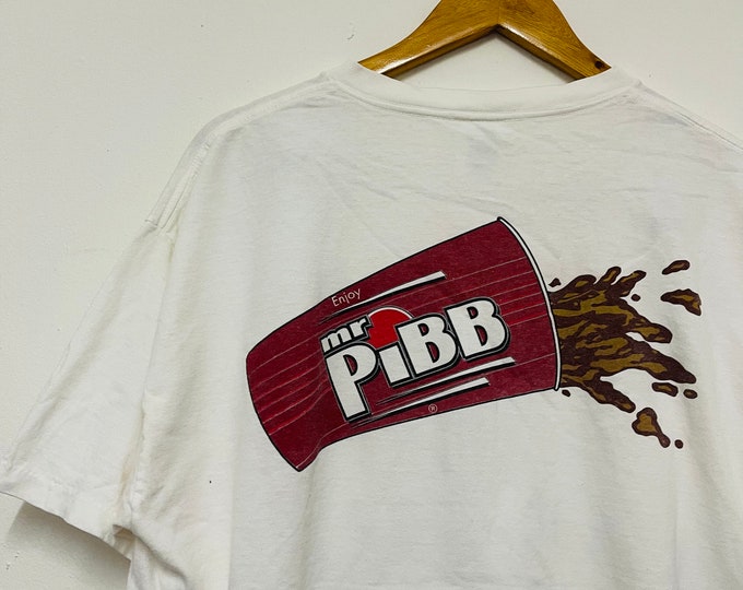 Vintage 90s Mr Pibb T-shirt / Coke / Advertising / Promo / Soft Drink ...