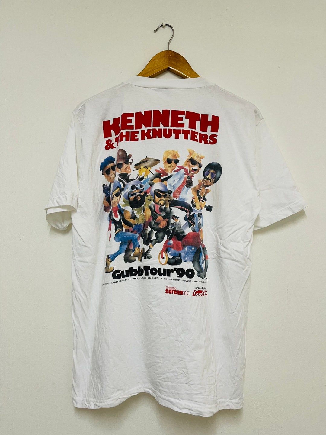 Vintage 90’s Kenneth & the Knutters “gubb Tour 1990 T-shirt / Rock ...