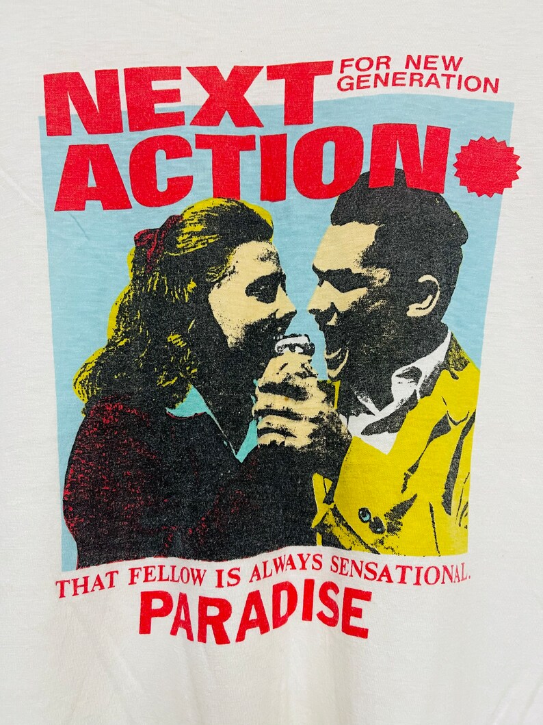 Vintage 80s Next Action for New Generation T-shirt / Old Poster ...