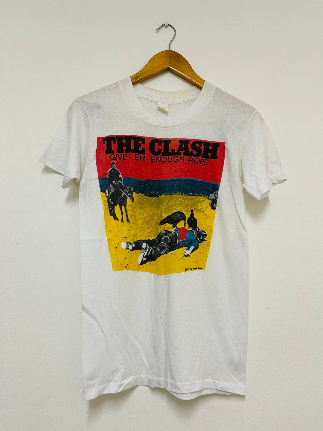 Vintage 70’s the Clash “give Em Enough Rope 1978 Punk Band T-shirt ...