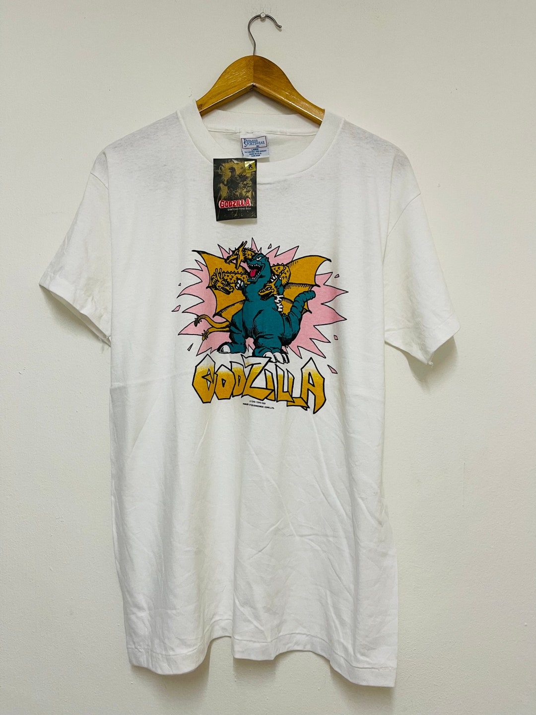 Vintage 90s Godzilla 1994 Science Fiction Film T-shirt / Never Worn ...