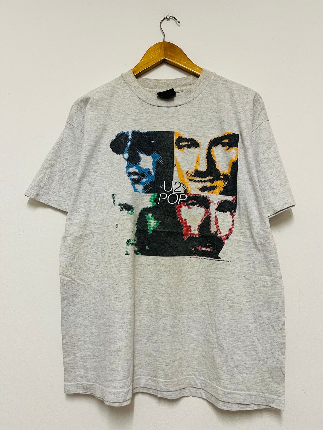 Vintage 90s U2 : Pop Mart 1997 Pop Music T-shirt / Britpop / Madchester ...