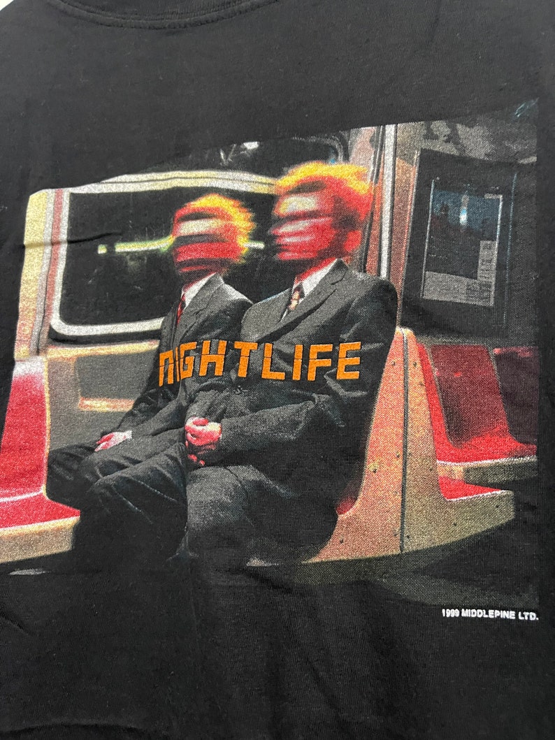 Vintage Y2K Pet Shop Boys “ Nightlife 2000 Synth-pop Music Band T-shirt ...