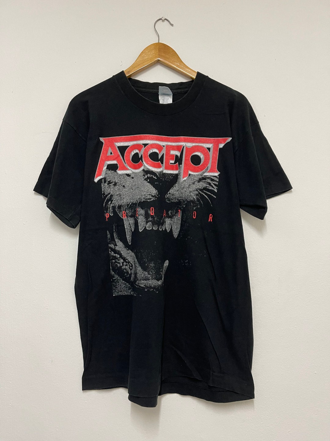 Vintage 90s Accept Band “ Predator 1996 Band T-shirt / Hardrock / Heavy ...