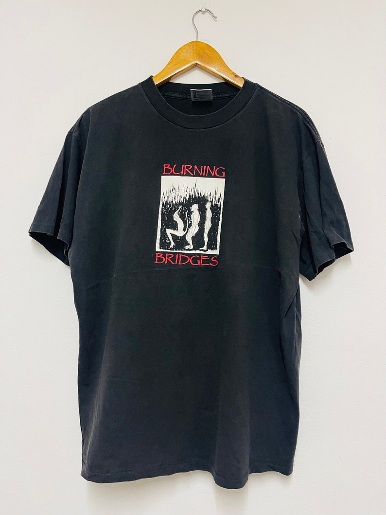 Vintage 90s Burning Bridges Band : Burning Bridges 1993 Hardcore Punk ...