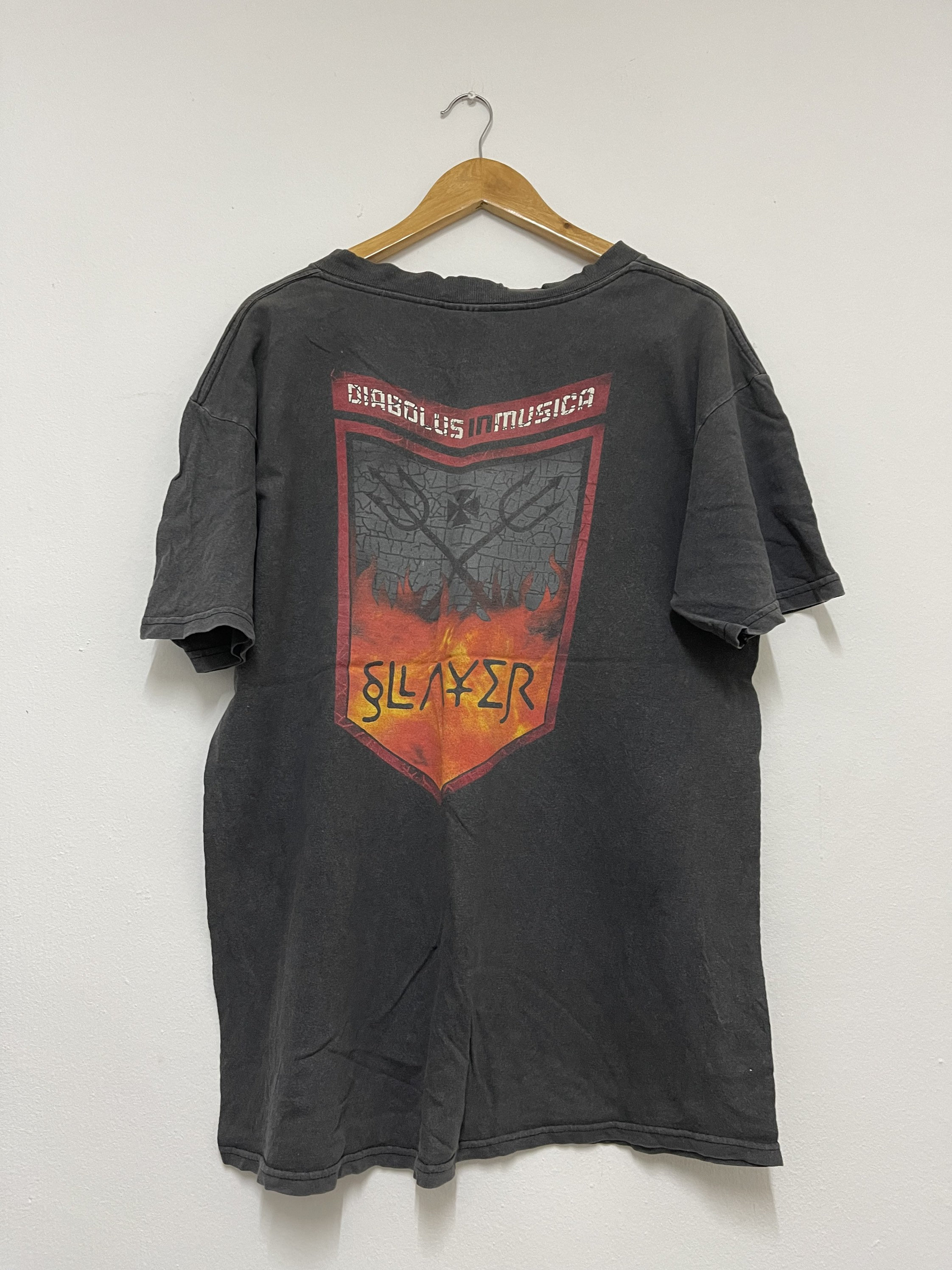 Vintage 90s Slayer Band “diabolus in Musica 1998 Thrash Metal T-shirt ...