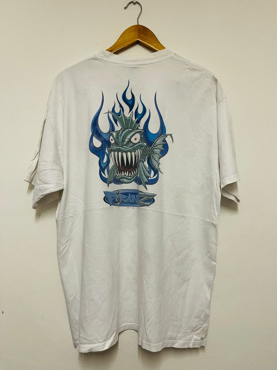 Vintage Y2K Piranaz 2001 Streetwear T-shirt / Skate Surf / Streetwear ...