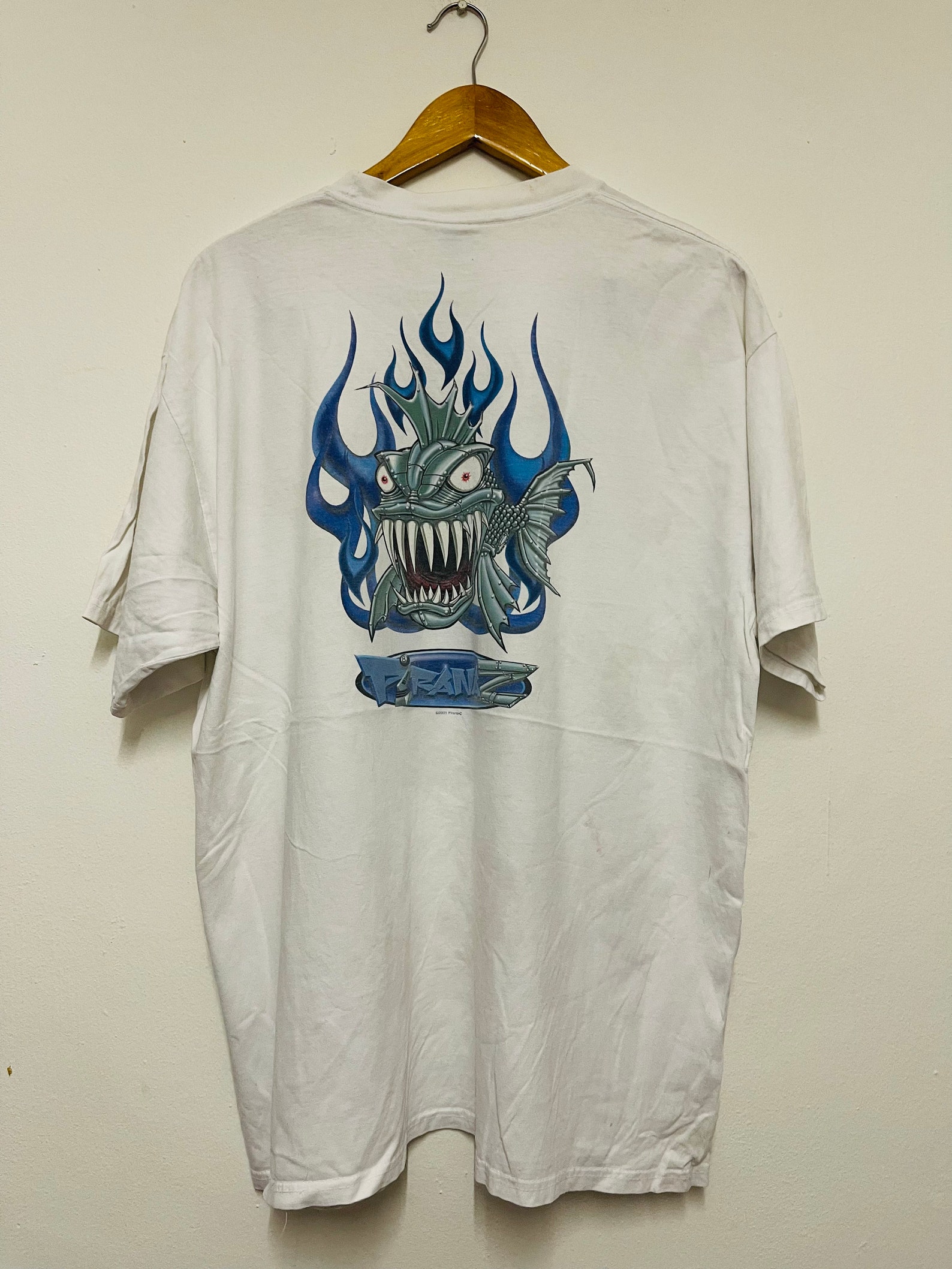 Vintage Y2K Piranaz 2001 Streetwear T-shirt / Skate Surf / Streetwear ...