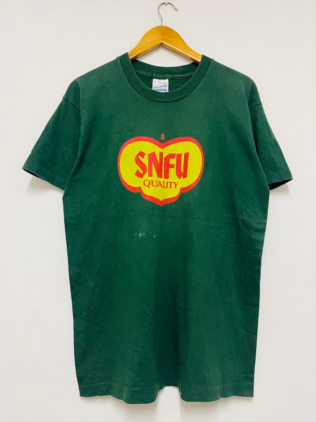 Vintage 90s SNFU Band : Geek 7 1995 Hardcore Punk Music T-shirt / Skate ...