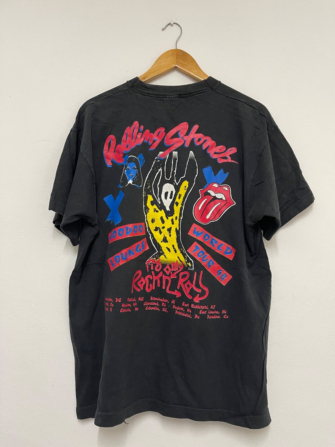 Vintage 90s the Rolling Stones Its Only Rock N Roll 1994 Rock Band T ...