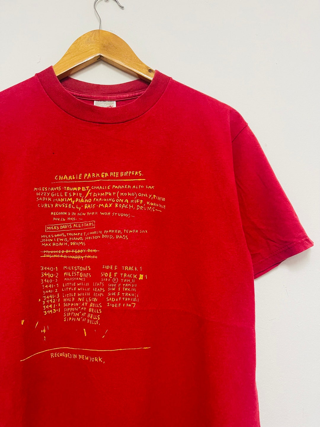 Vintage 90s Charlie Parker’s Ree Boppers : Miles Davis Jazz Band T ...