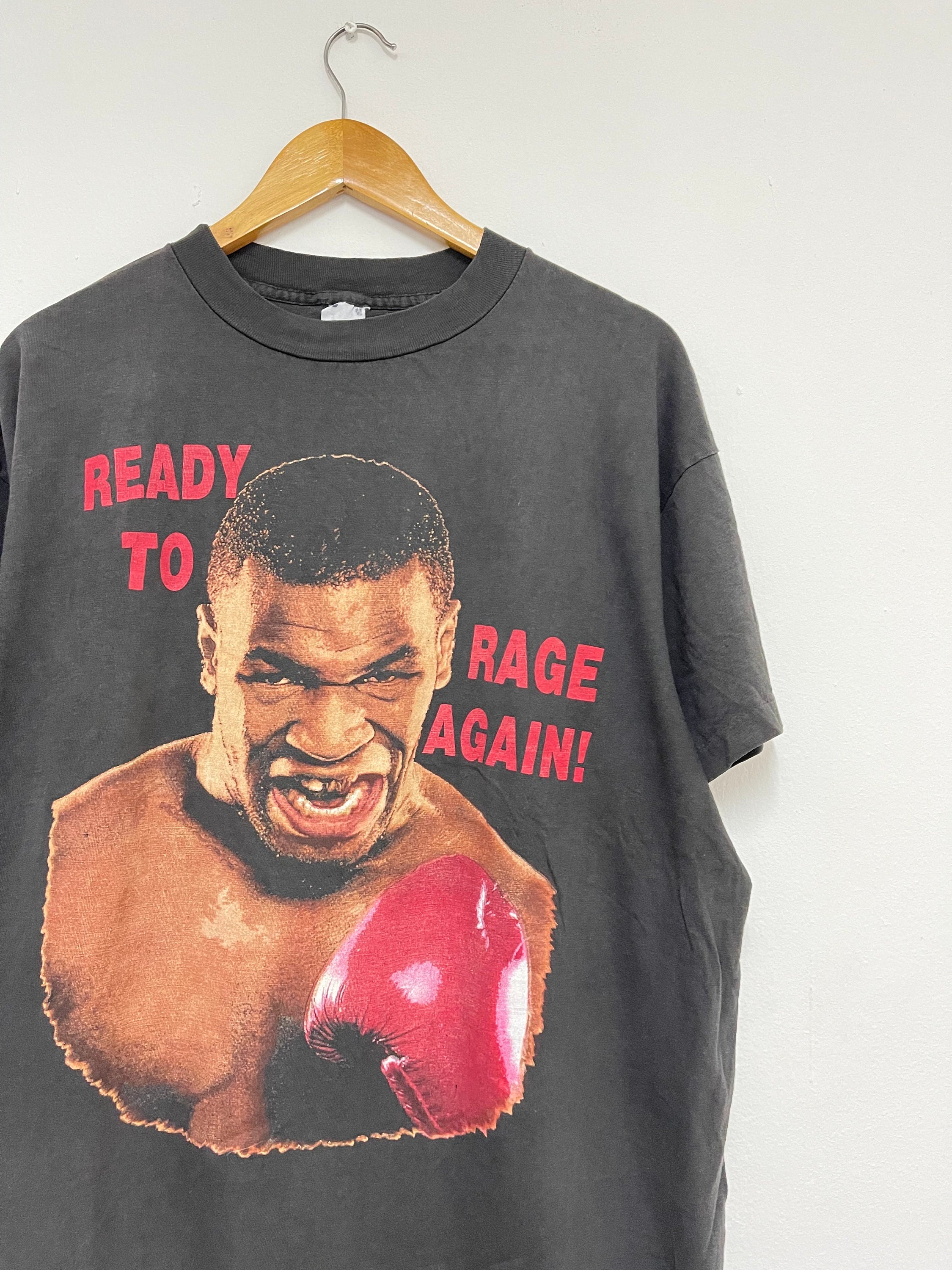 Vintage 90s Mike Tyson “ready to Rage Again” T-shirt / Rare / Rap Tee ...