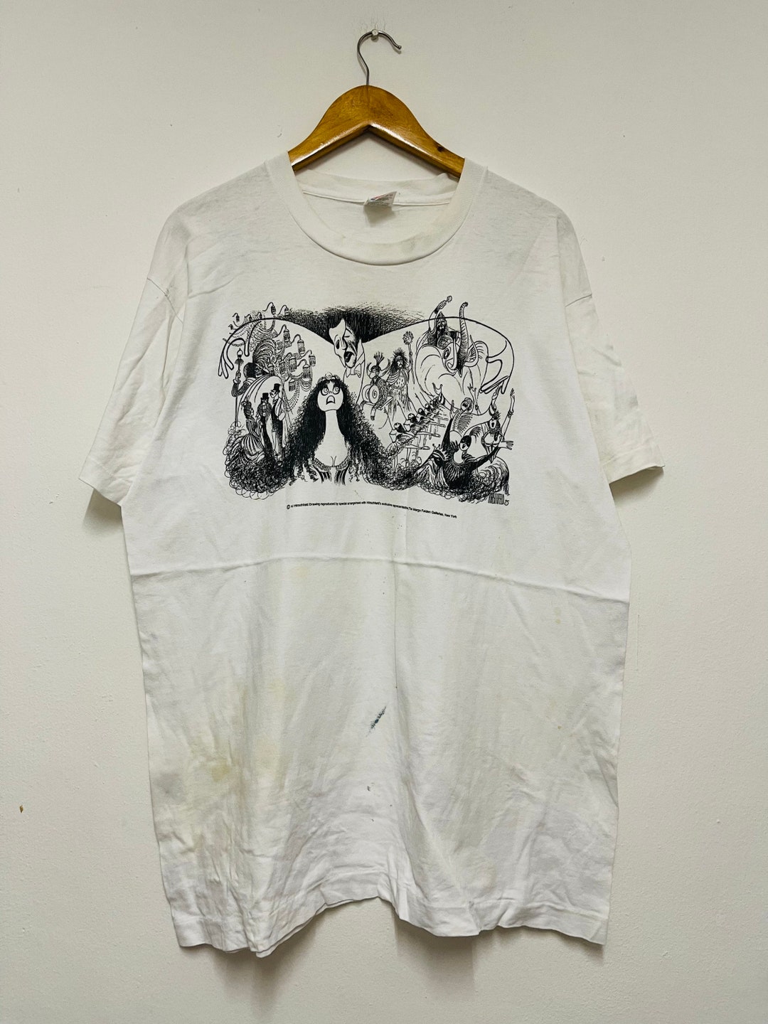 Vintage 90s Al Hirschfeld Artwork the Margo Feiden Galleries T-shirt ...