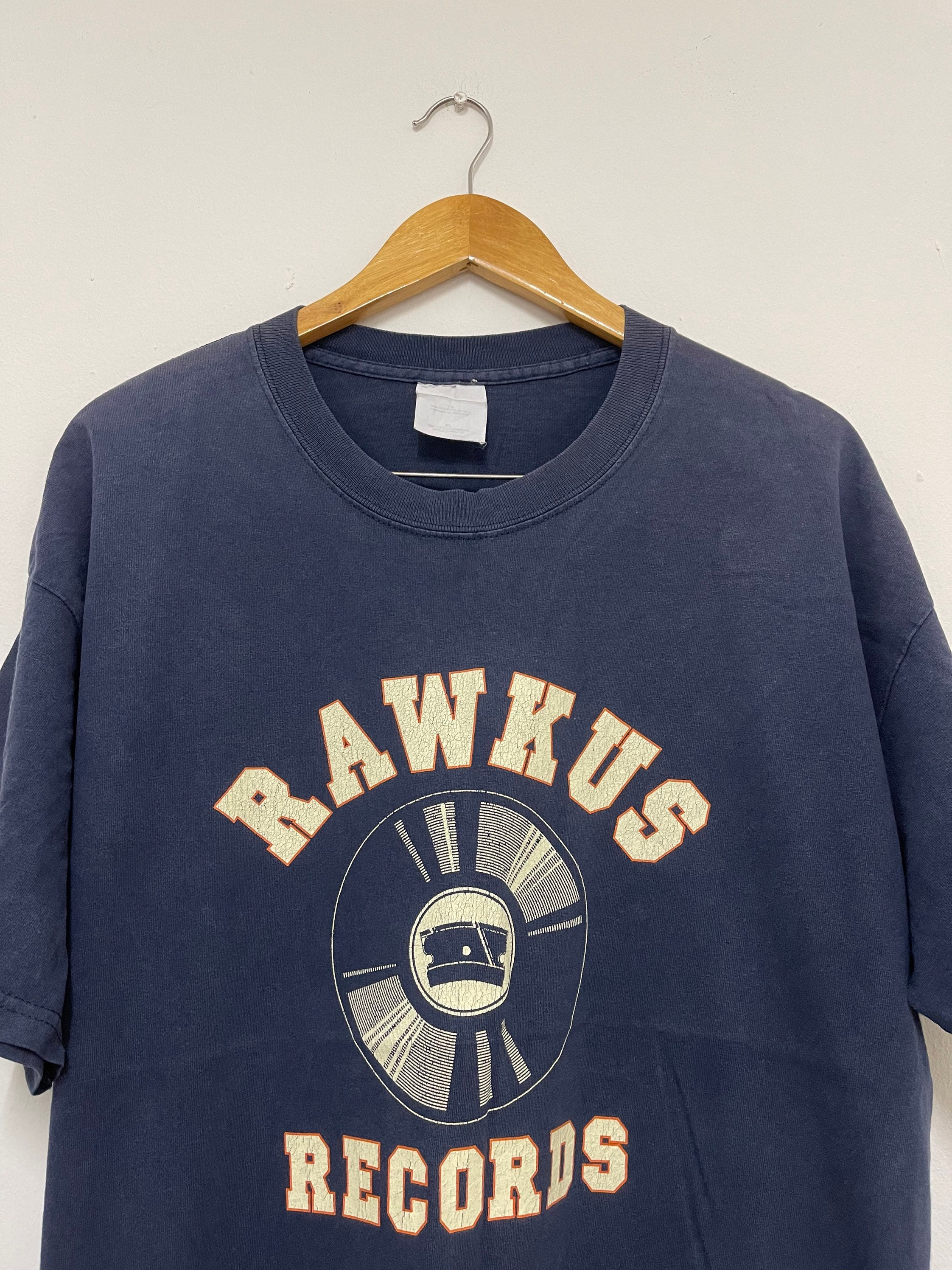 Vintage Y2K Rawkus Records American Hip Hip Label T-shirt / Rap Tee ...