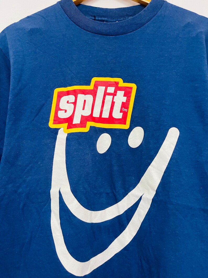 Vintage 90s Split Skateboarding : Smiley T-shirt / Modern Streetwear ...
