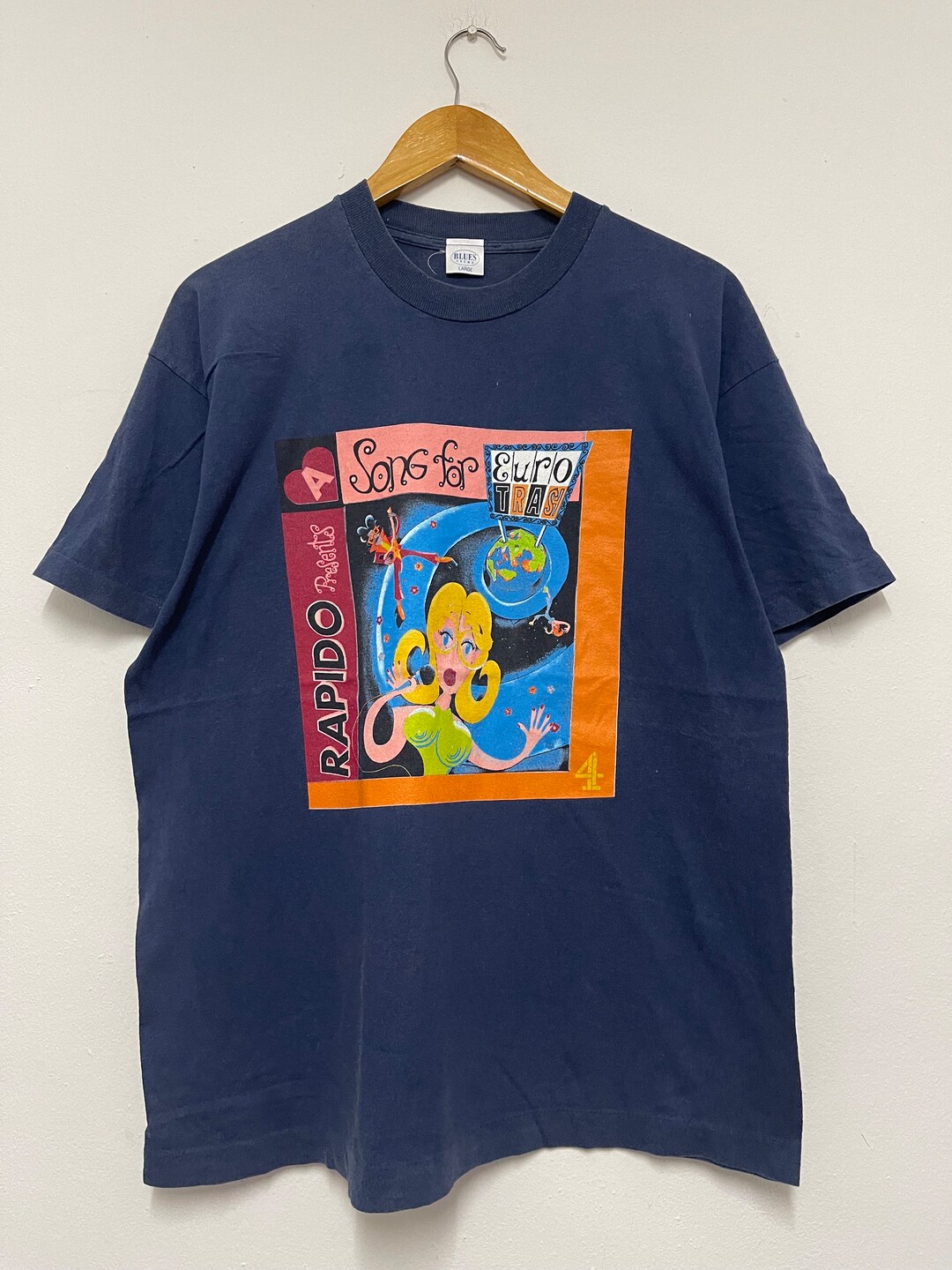 Vintage 90s Eurovision : A Song for Eurotrash 1998 Music T-shirt / Rave ...