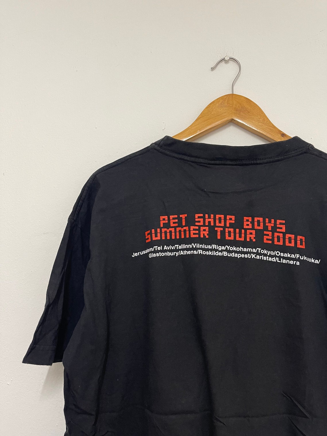 Vintage Y2K Pet Shop Boys “ Nightlife 2000 Synth-pop Music Band T-shirt ...