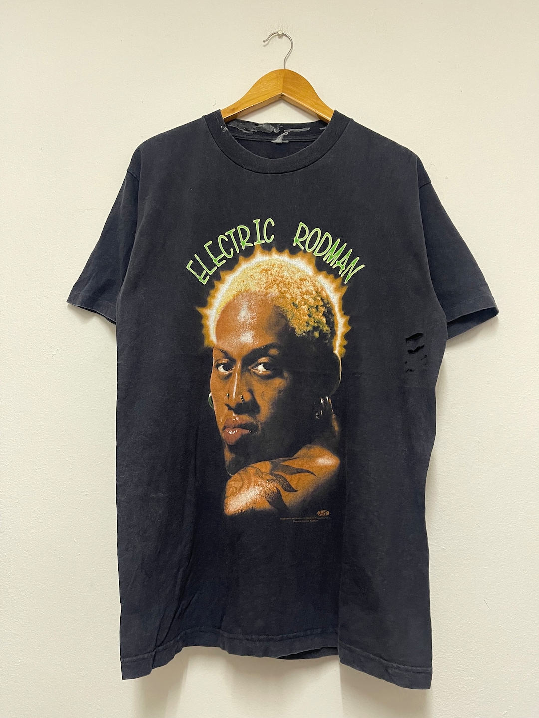 Vintage 90’s Dennis Rodman : Electric Rodman 1997 American Sportman ...