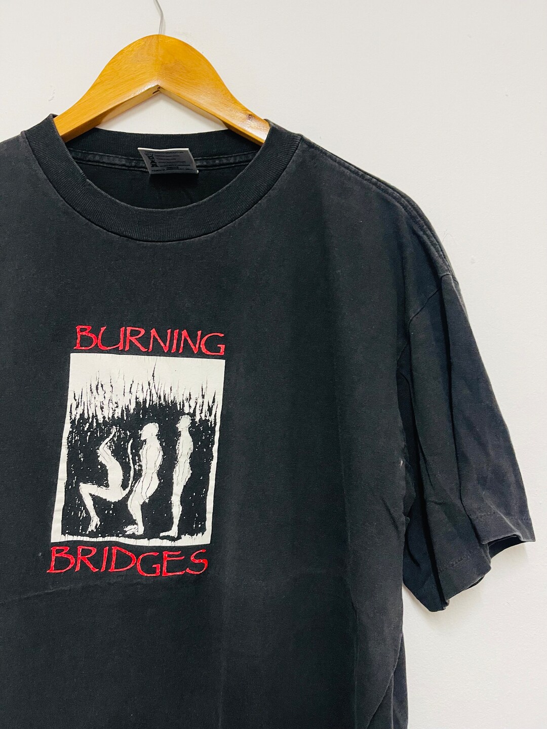 Vintage 90s Burning Bridges Band : Burning Bridges 1993 Hardcore Punk ...