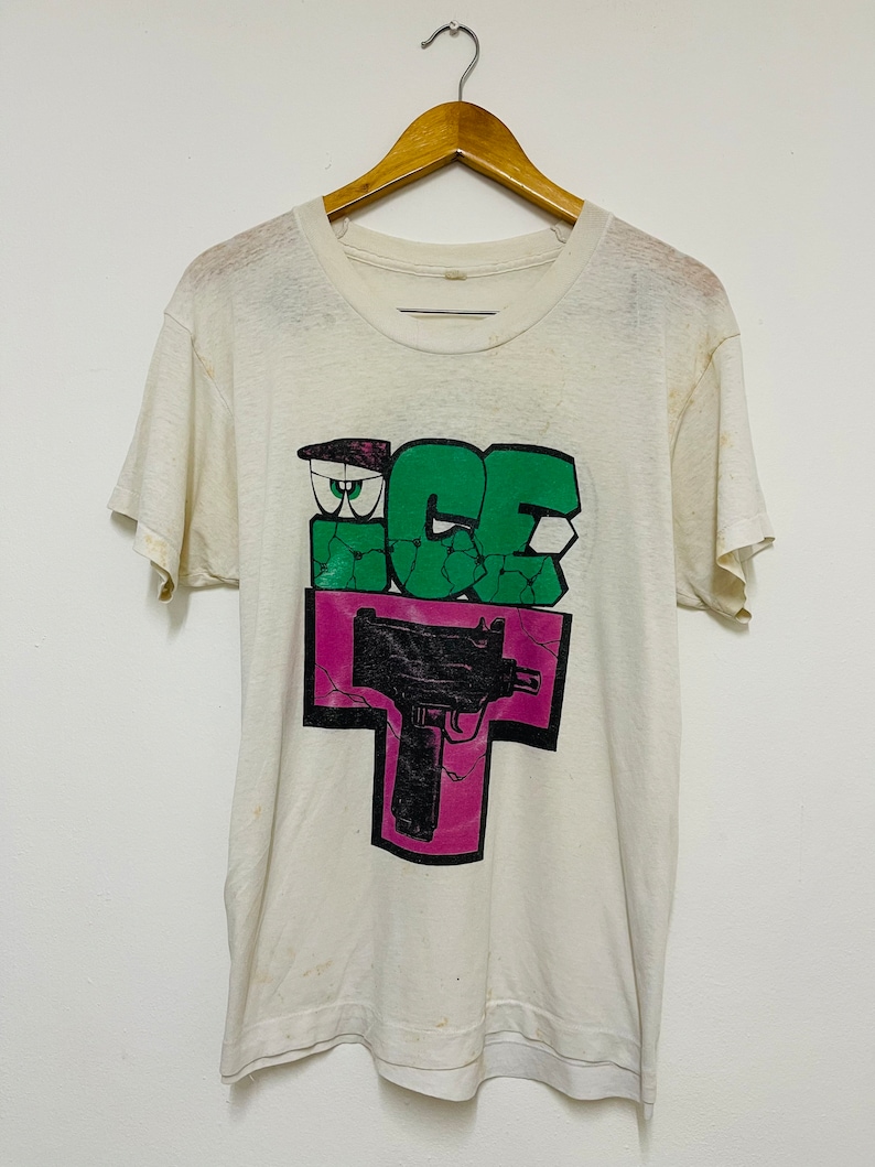 Vintage 80s Ice-t “uzi Rhyme Syndicate Prod Hip Hop Rap T-shirt / Rap ...