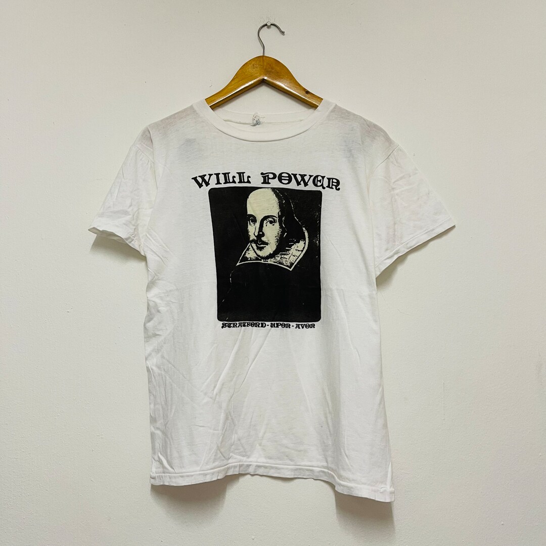 Vintage 80s William Shakespeare Will Power T-shirt / Poetry / Rare ...