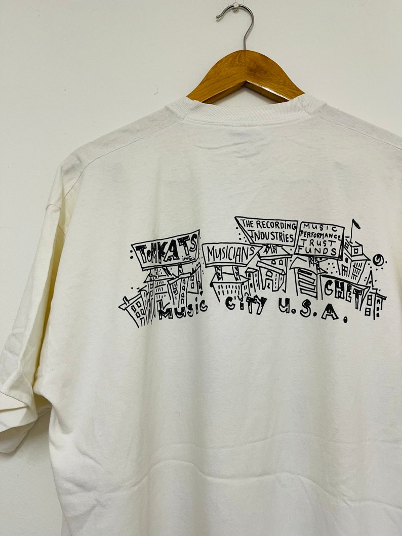 Vintage 90’s Chet Atkins Musical Day Art by Myles Mailie Artwork T ...