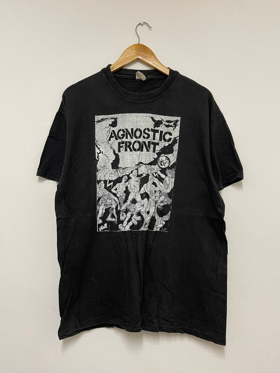 Vintage 90s Agnostic Front “ Last Warning 1999 Hxc Music / Rock T-shirt ...