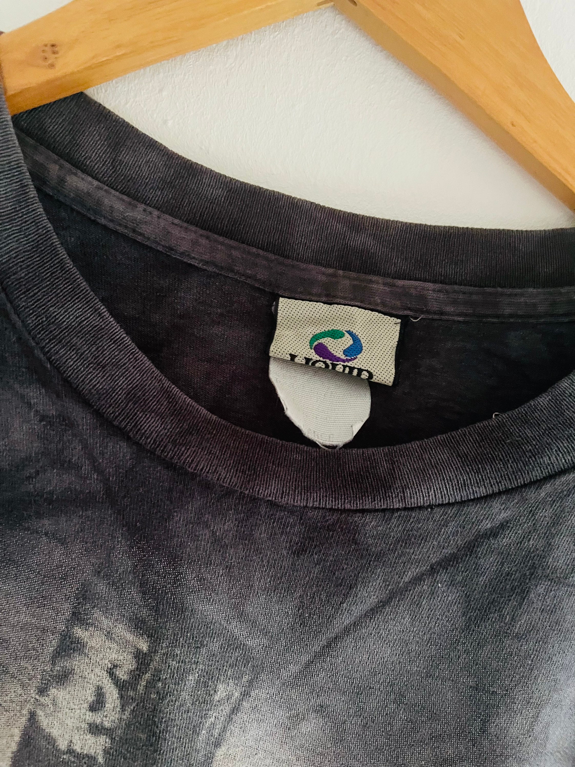 Vintage Y2K Jimmy Page Led Zeppelin Over Print T-shirt / Tie Dye / Rock ...
