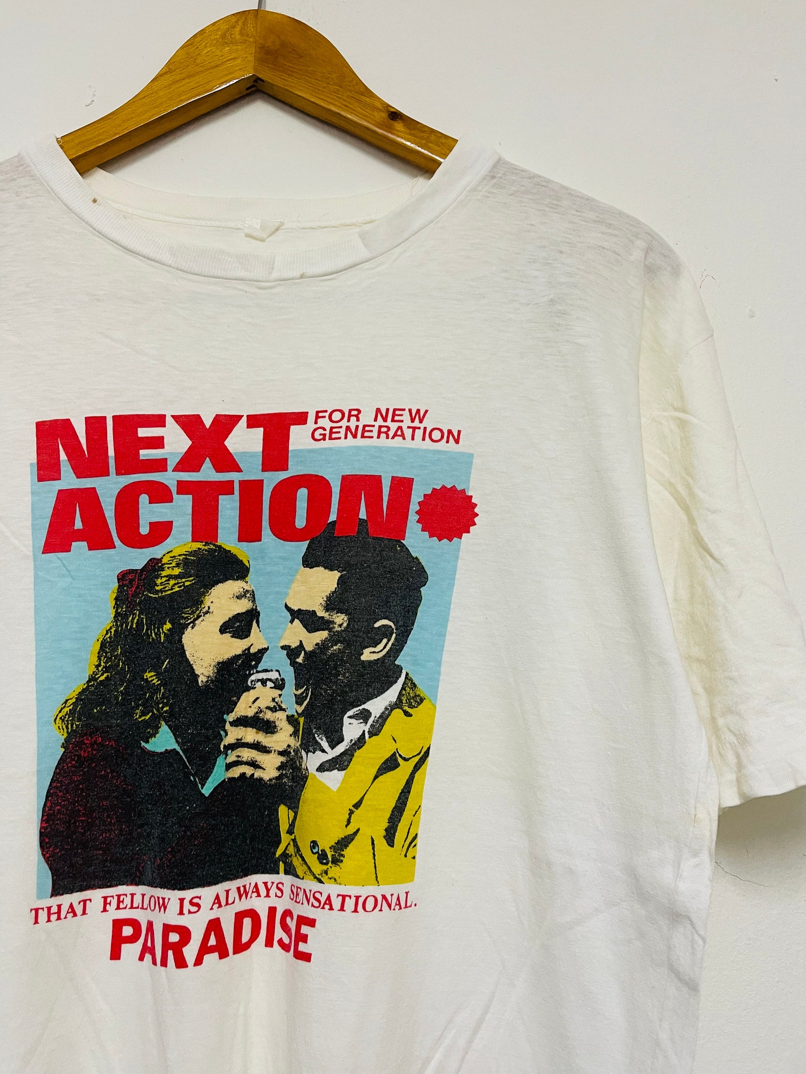 Vintage 80s Next Action for New Generation T-shirt / Old Poster ...