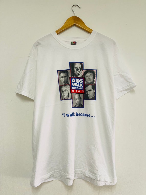 Vintage Y2K Aids Walk New York 2002 Madonna Ice-T Who… - Gem