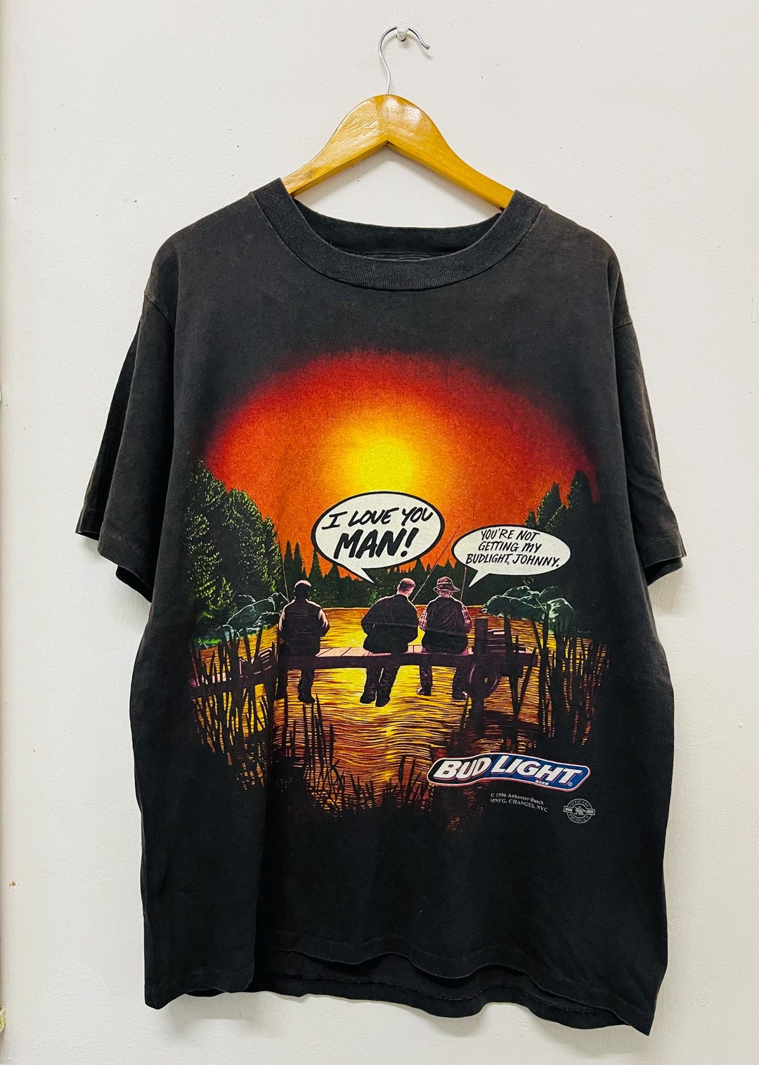 Vintage 90s Bud Light 1996 T-shirt / Advertisement / Promo ...