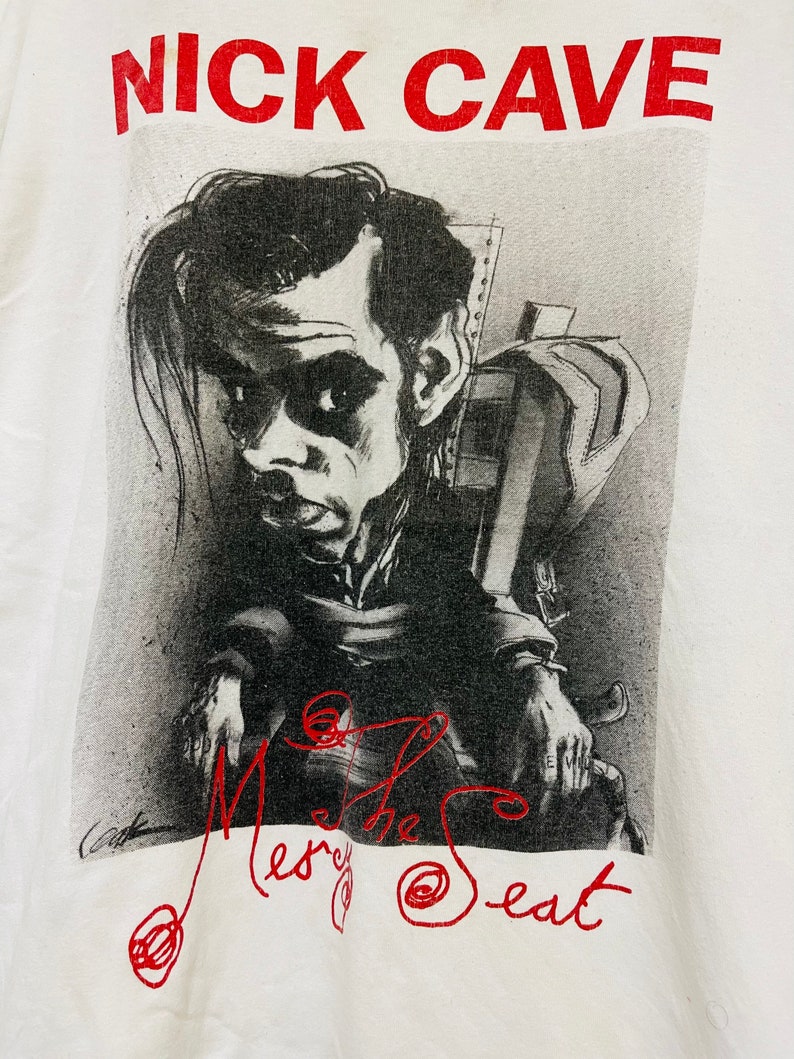 Vintage 90s Nick Cave “the Mercy Seat 1990 Artwork T-shirt / Post Punk ...