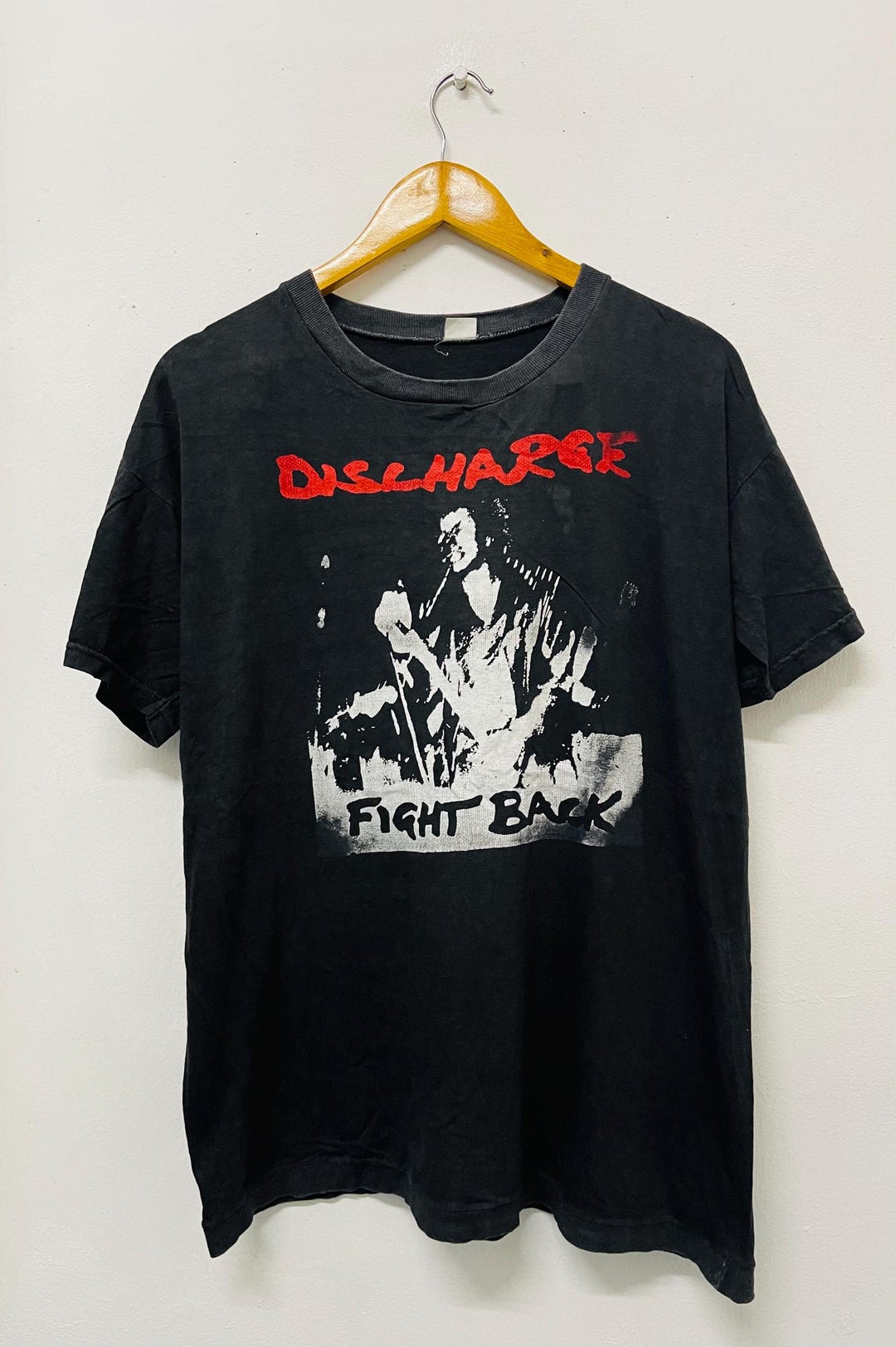 Vintage 80s Discharge Band : Fight Back T-shirt / Hardcore Punk / Punk ...