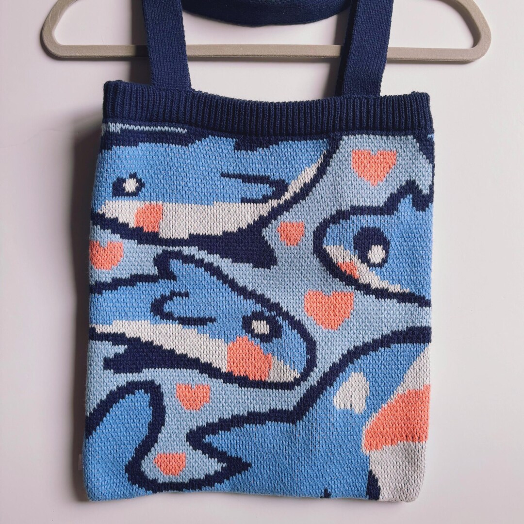 Shark Tote Bag, Blahaj Bag, Cutecore Bag, Kawaii Tote Bag, Kawaii ...