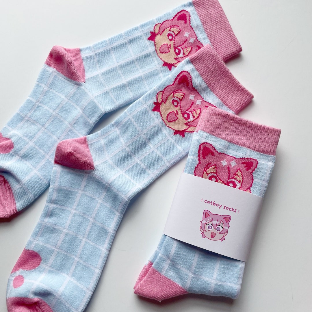 Catboy Socks, Catboy Clothing, Cotton Socks, Fruit Socks, Kawaii Socks ...