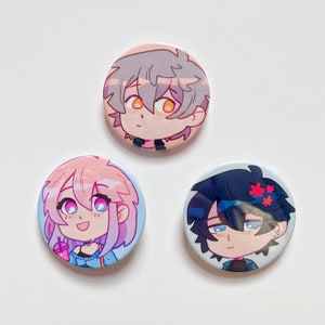 Honkai Star Rail HSR Pin Badge, Honkai Badge, Honkai Button Badge, Ita ...