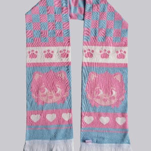 Catboy Scarf - Cute Scarf, Kawaii Clothing, Catboy Clothing, Cotton ...