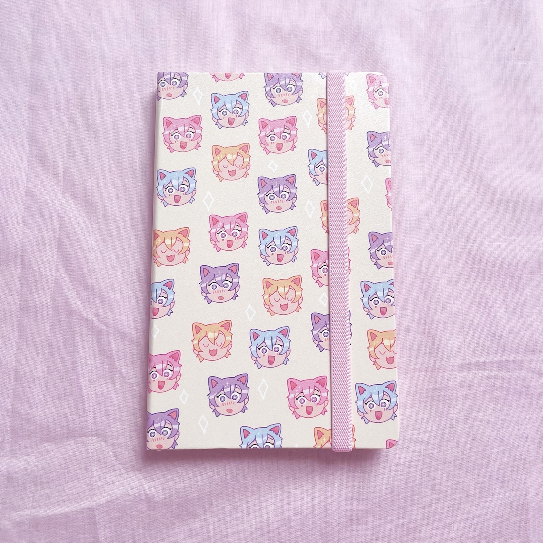 Catboy Sketchbook, Cute Anime Notebook, Kawaii Stationery, Pink Kawaii ...