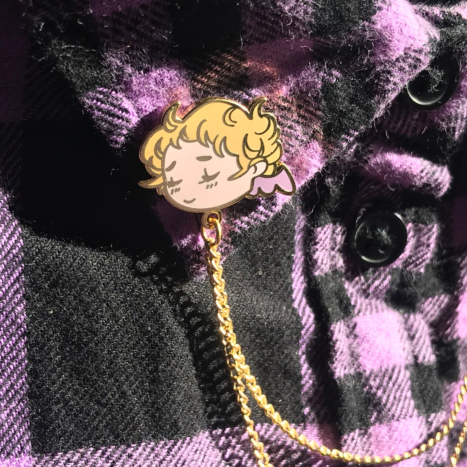 Good Omens Enamel Collar Pins | Etsy