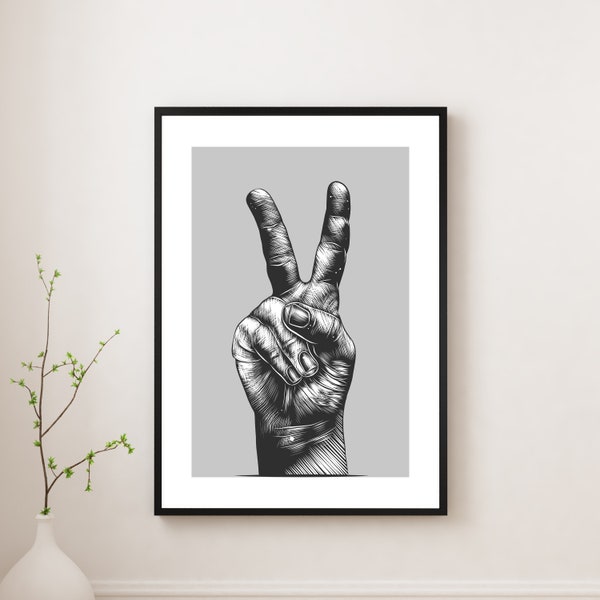 Peace Sign Poster - Etsy