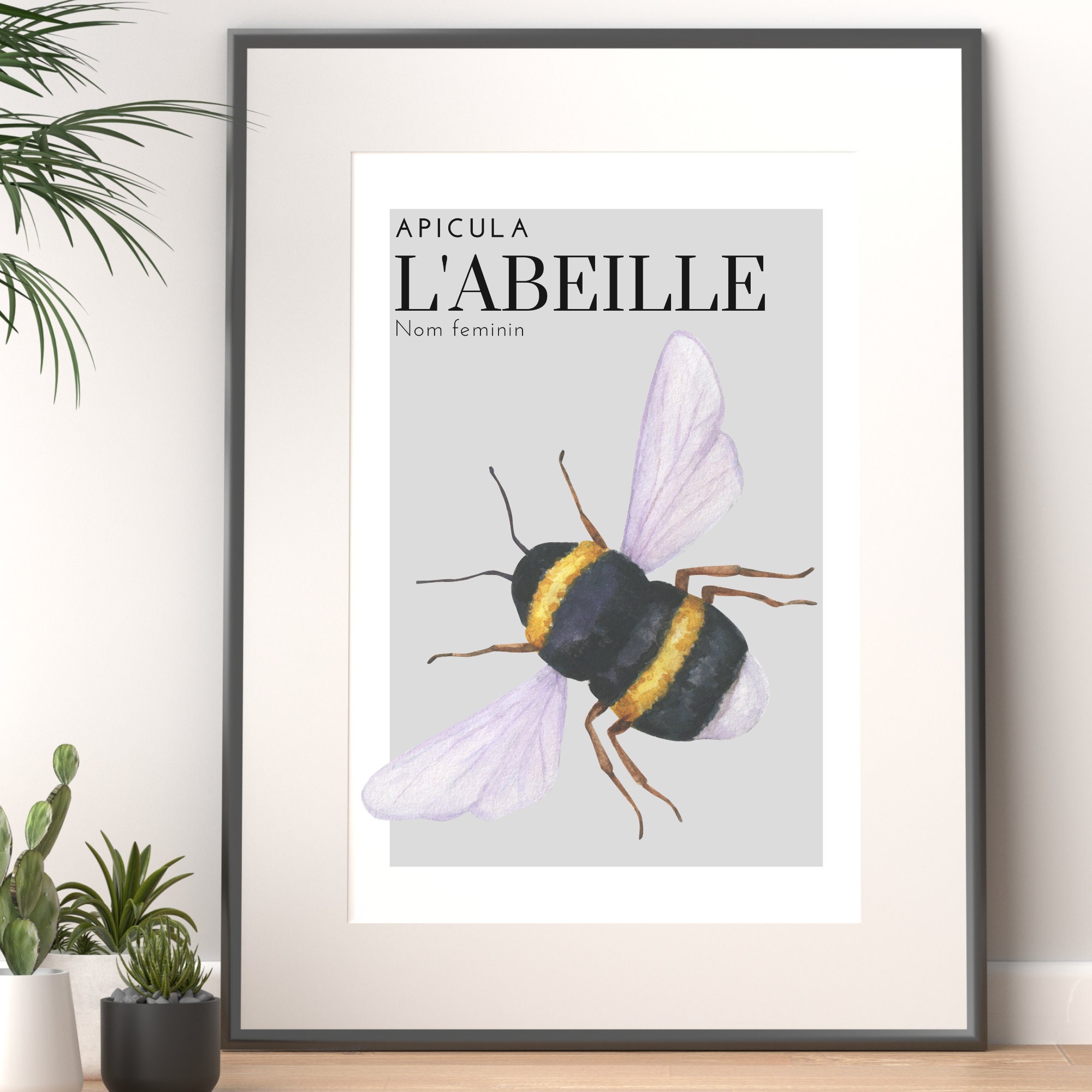 Bumble Bee Print, Bumble Bee Wall Art, French Vintage, Bumble Bee Decor ...
