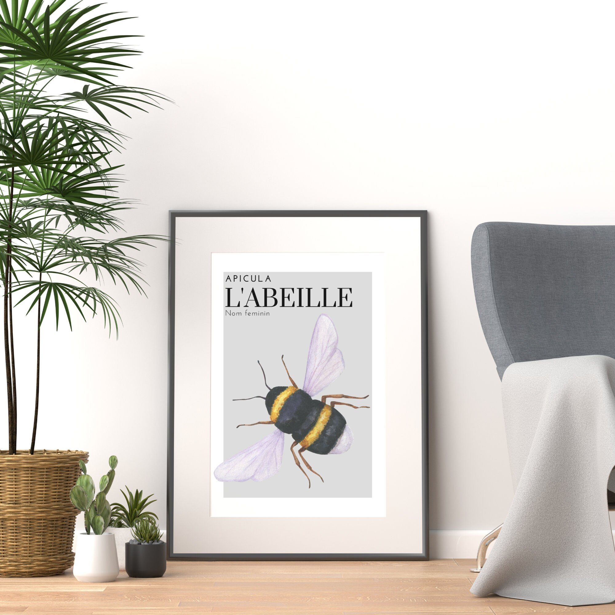Bumble Bee Print, Bumble Bee Wall Art, French Vintage, Bumble Bee Decor ...