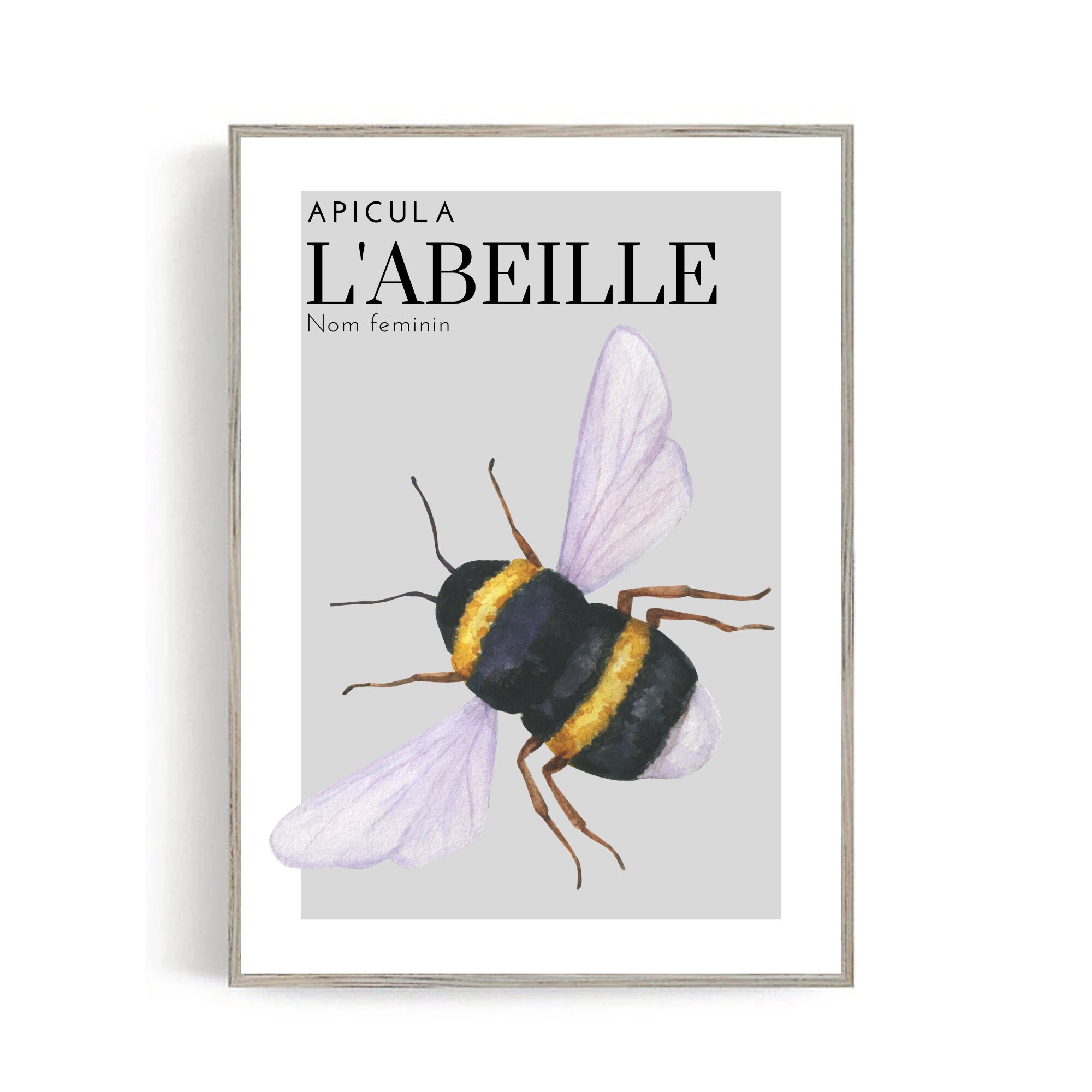 Bumble Bee Print, Bumble Bee Wall Art, French Vintage, Bumble Bee Decor ...