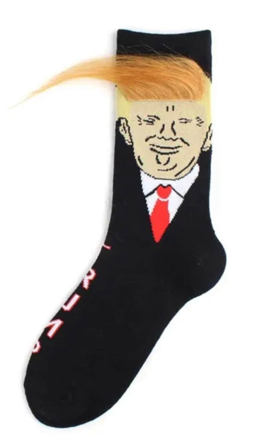 President Donald Trump Novelty "hair" Socks / Stockings - Make America ...